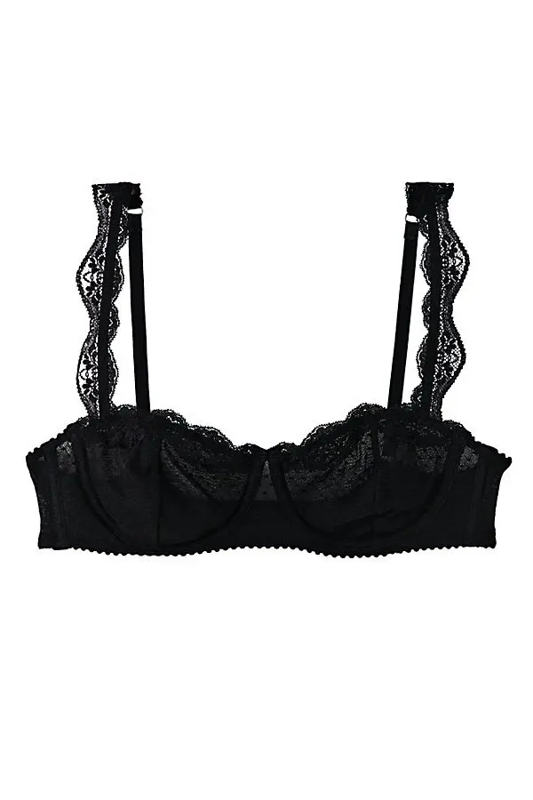 Free People Midweek Balconette Bra - Black