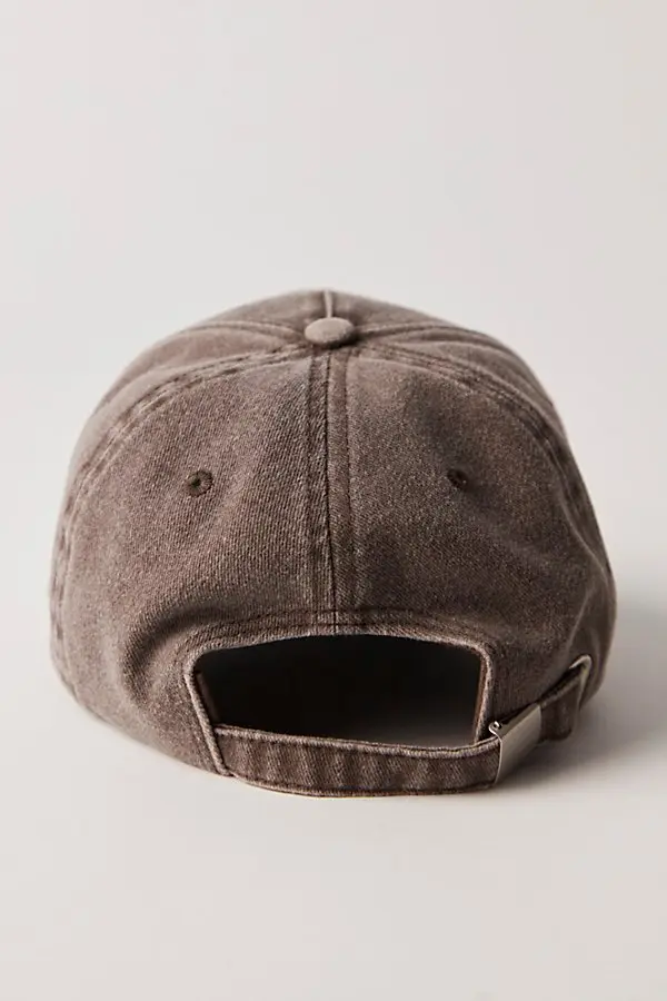 UNDERSTATED LEATHER Studded Baseball Cap - Chocolate