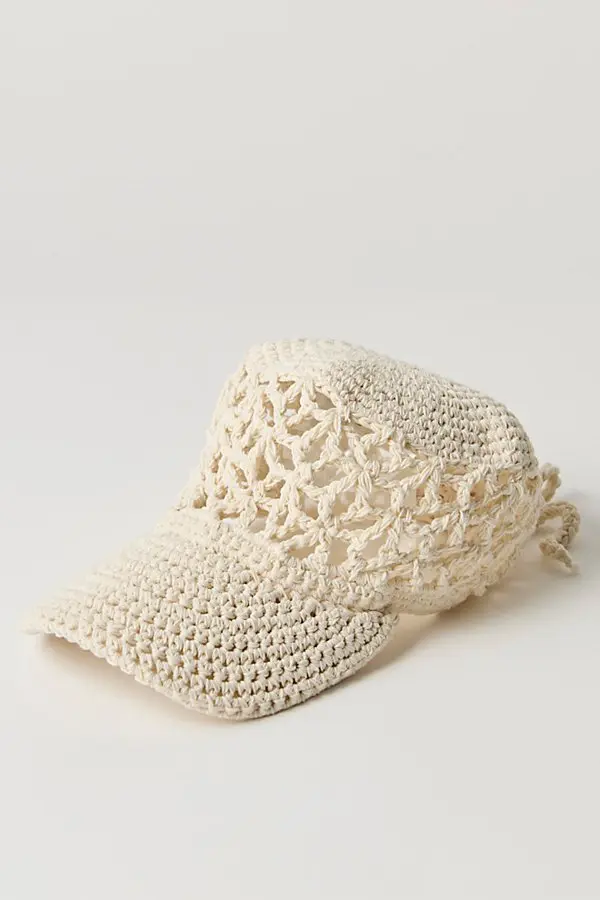 Free People Silvie Crochet Baseball Hat 4049. FREE PEOPLE Silvie Crochet Baseball Hat | Mercari main image 4