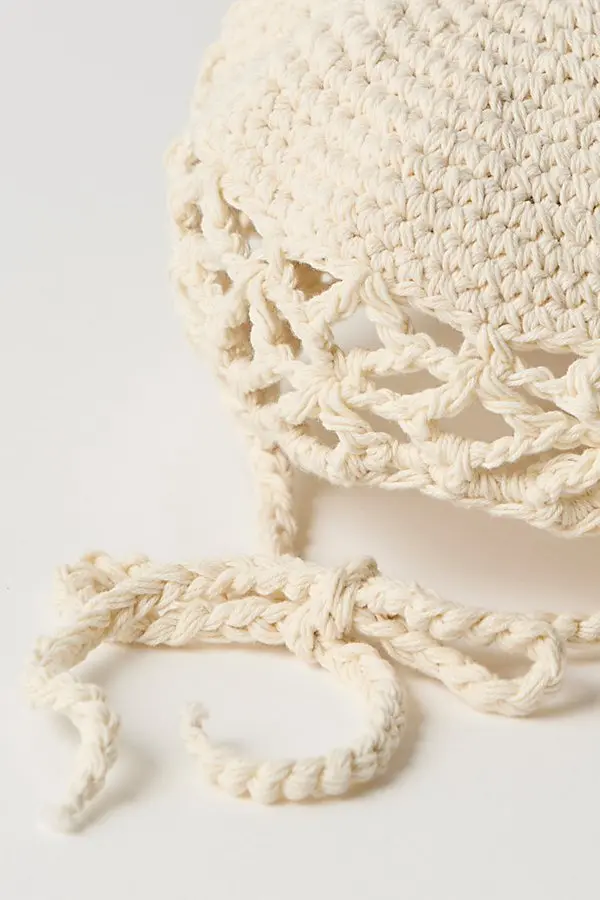 Free People Silvie Crochet Baseball Cap In Ivory - 58% Off  display picture 2