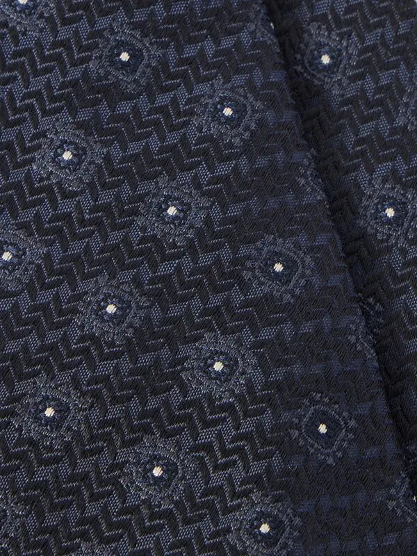 Brunello Cucinelli 8cm Silk-jacquard Neck Tie - Blue