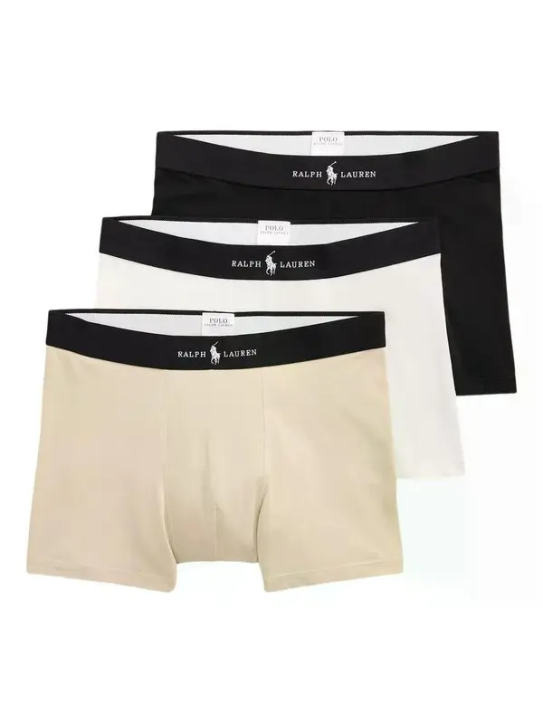 Polo Ralph Lauren Logo-waistband Boxers - Black