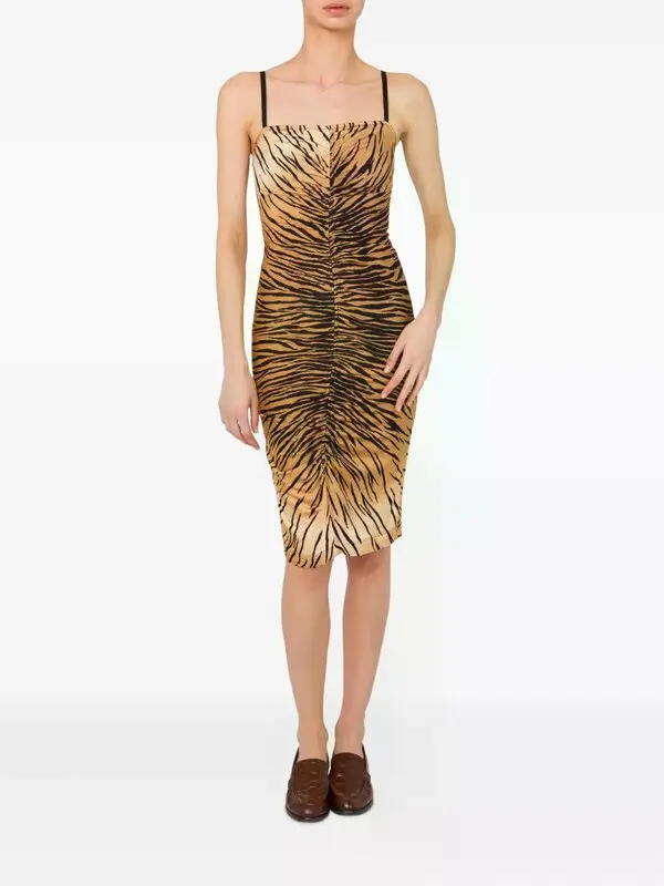 Moschino Zebra-print Midi Dress