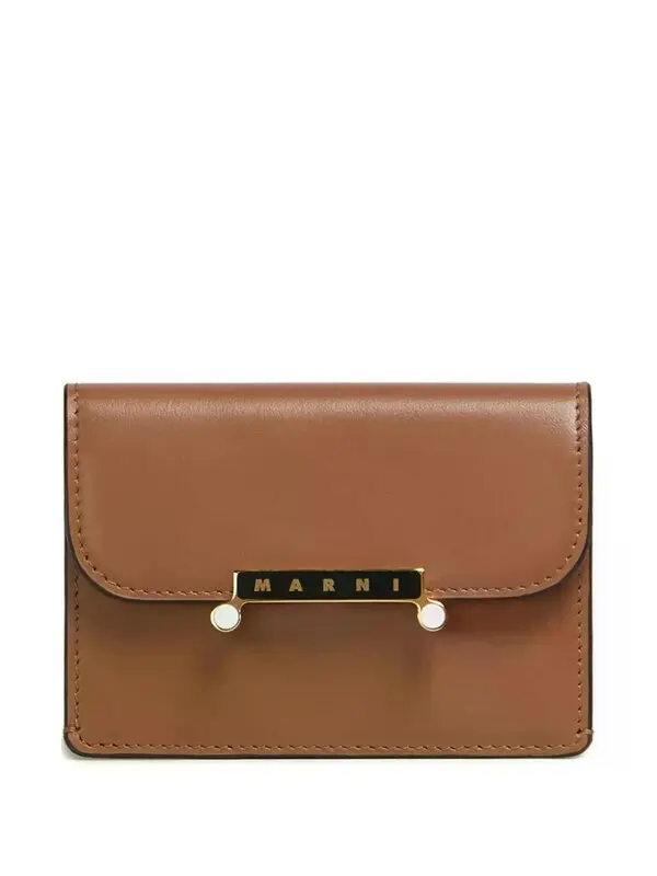 Marni Leather Cardholder - Brown
