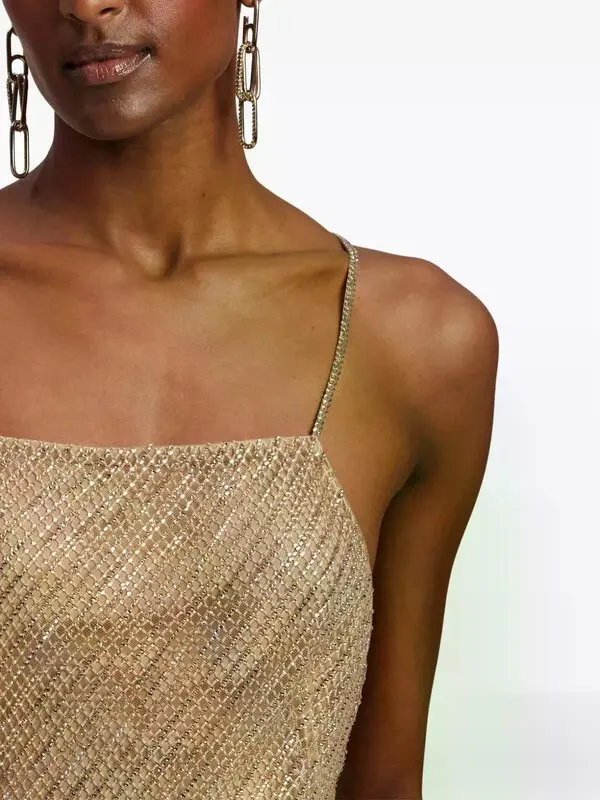 Ralph Lauren Metallic Mesh Slip Dress