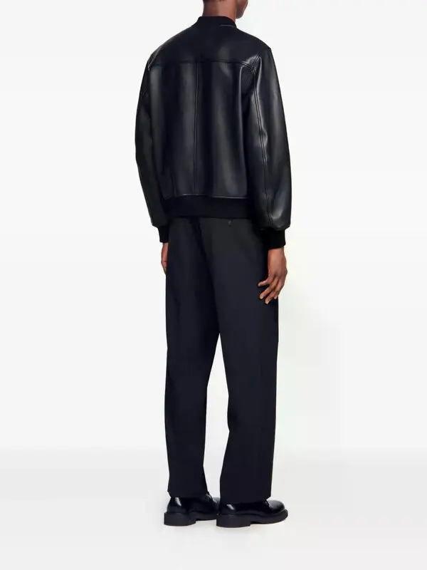 Sandro Leather Jacket - Black