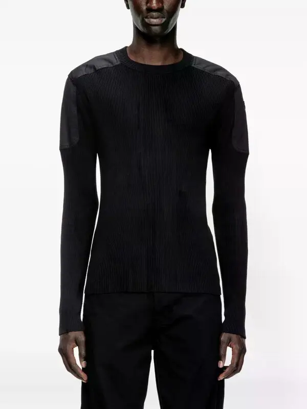 DIESEL® K-martin Ribbed Long-sleeve Sweater - Black