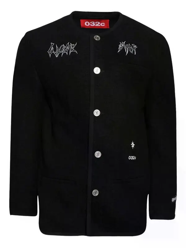 032C Ghost Writer Button-up Embroidered Jacket