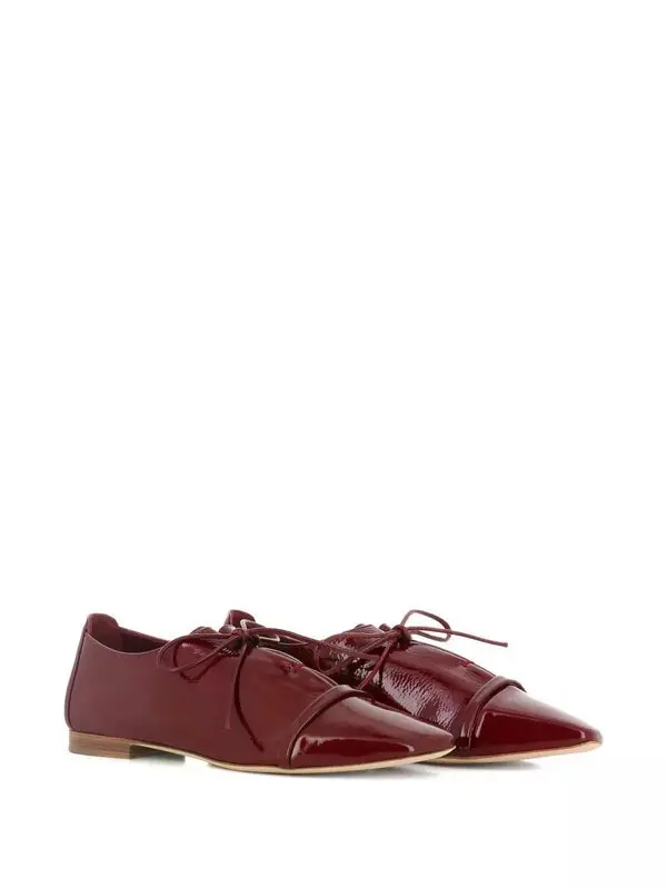 MALONE SOULIERS Jean Patent Oxford Shoes - Brown