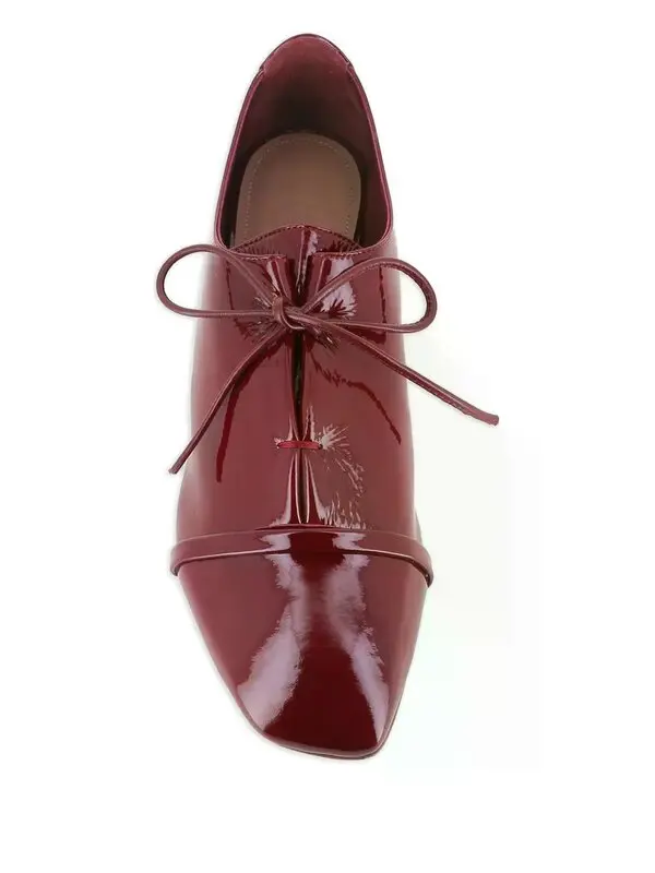 MALONE SOULIERS Jean Patent Oxford Shoes - Brown