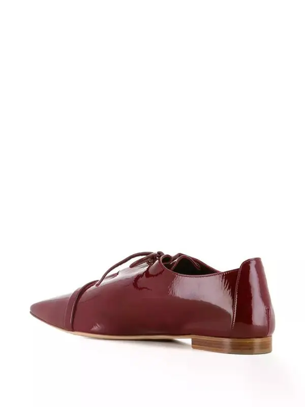 MALONE SOULIERS Jean Patent Oxford Shoes - Brown