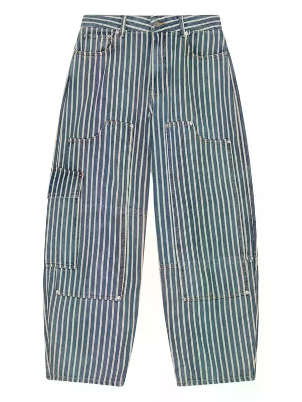 GANNI Striped Jeans