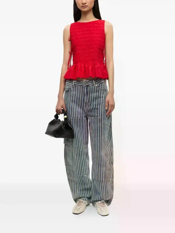 GANNI Striped Jeans