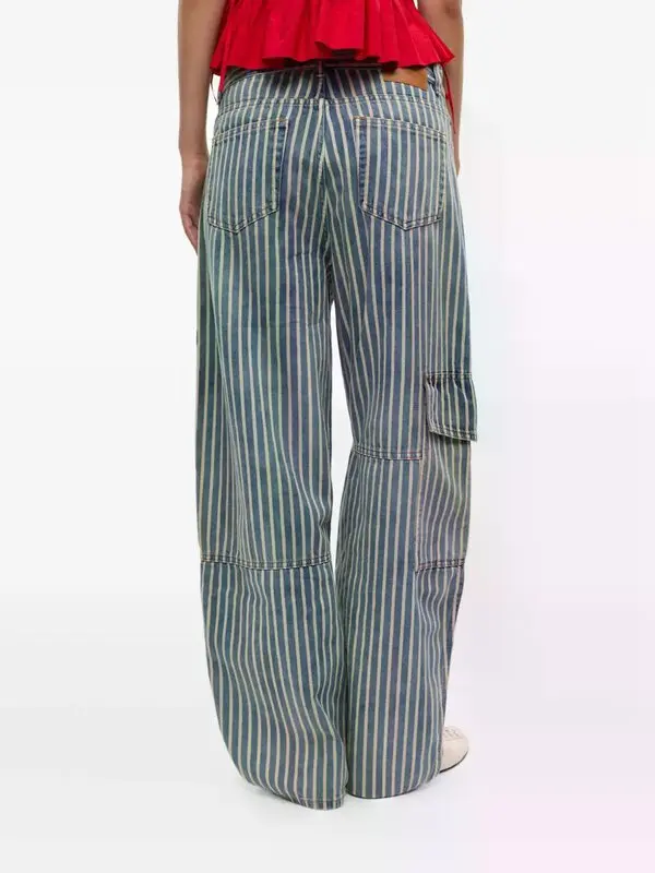 GANNI Striped Jeans