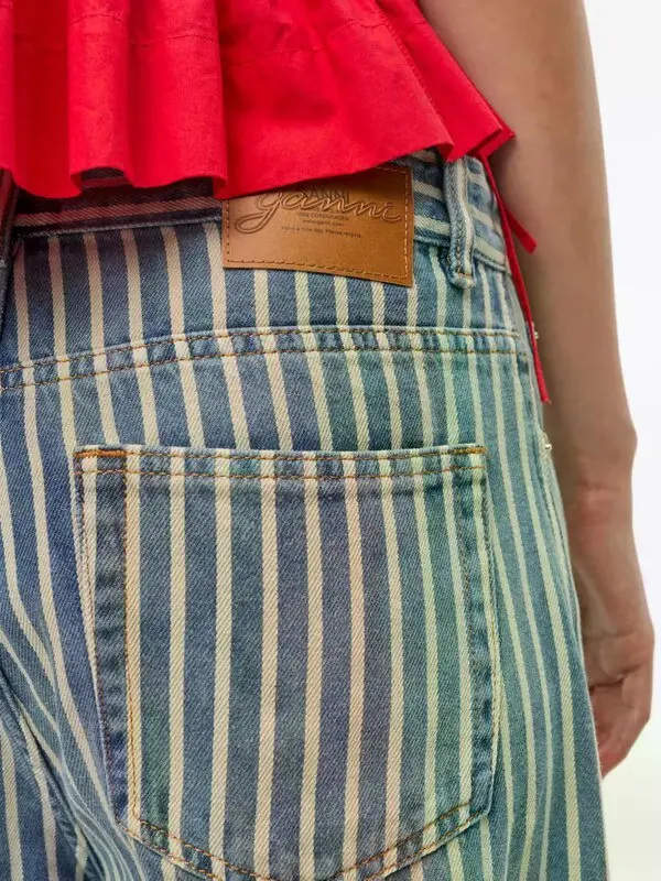 GANNI Striped Jeans