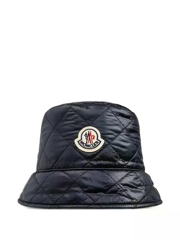 Moncler Quilted Bucket Hat - Blue