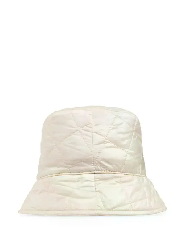 Moncler Quilted Bucket Hat - Neutrals
