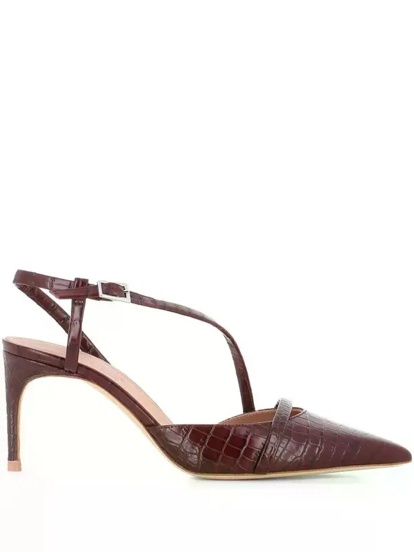 MALONE SOULIERS 70mm Valeria Crocodile-embossed Pumps