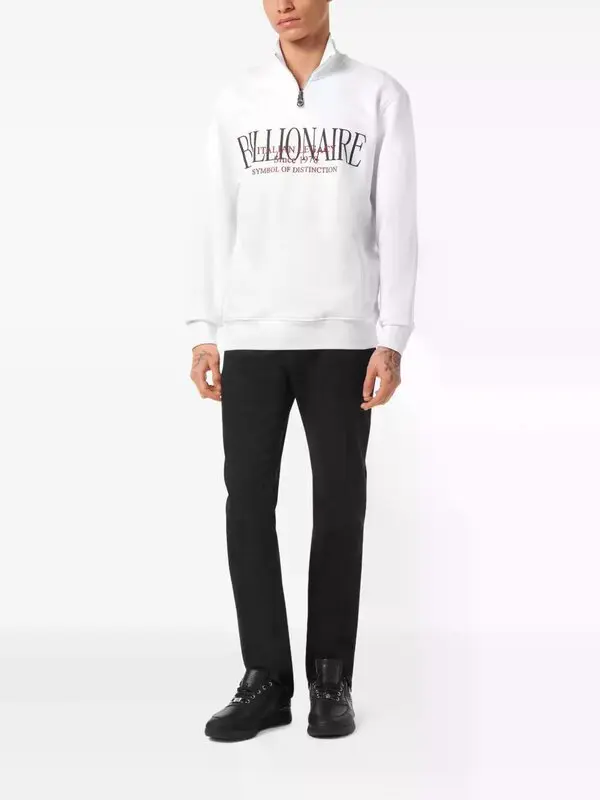 BILLIONAIRE Logo-print Sweatshirt - White