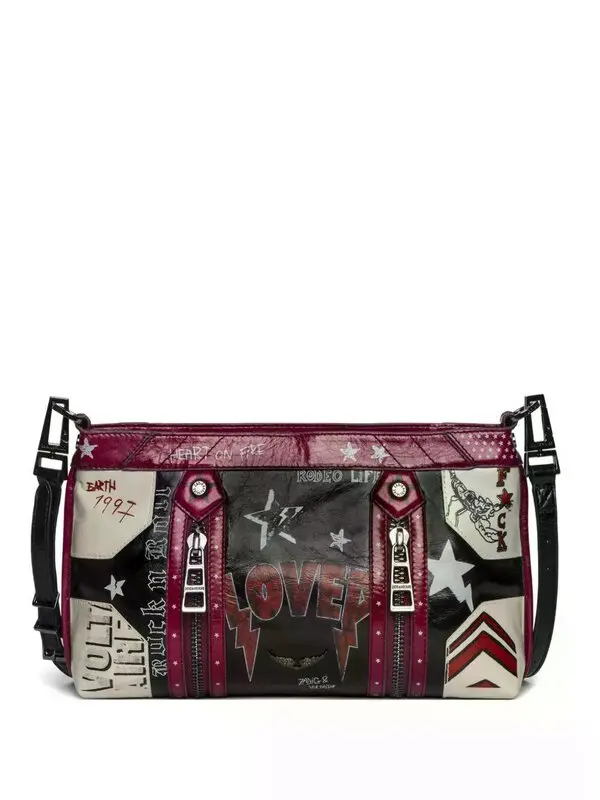 Zadig&Voltaire Graphic-print Cross Body Bag - Black
