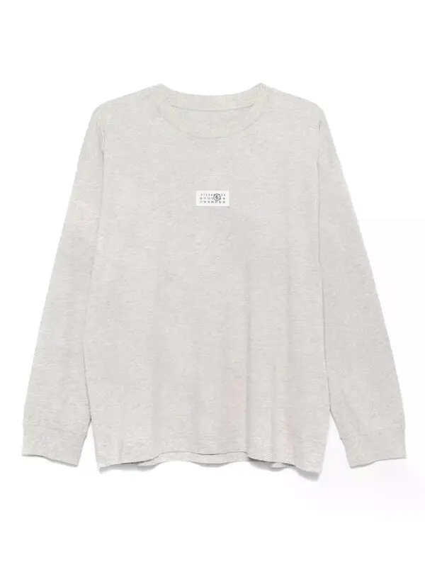 MAISON MARGIELA Numbers-appliqué T-shirt - Grey