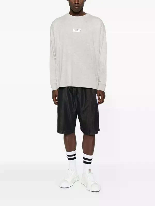 MAISON MARGIELA Numbers-appliqué T-shirt - Grey