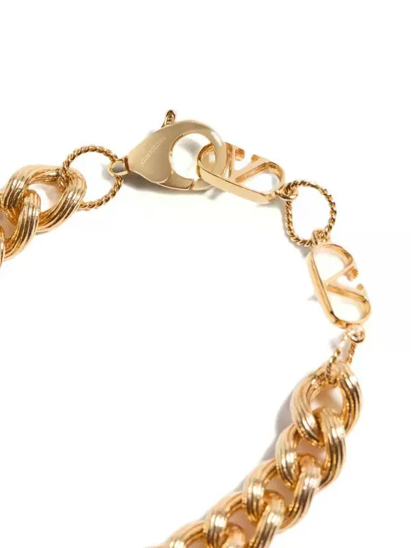 Valentino Garavani Heart Charm Chain Bracelet - Gold