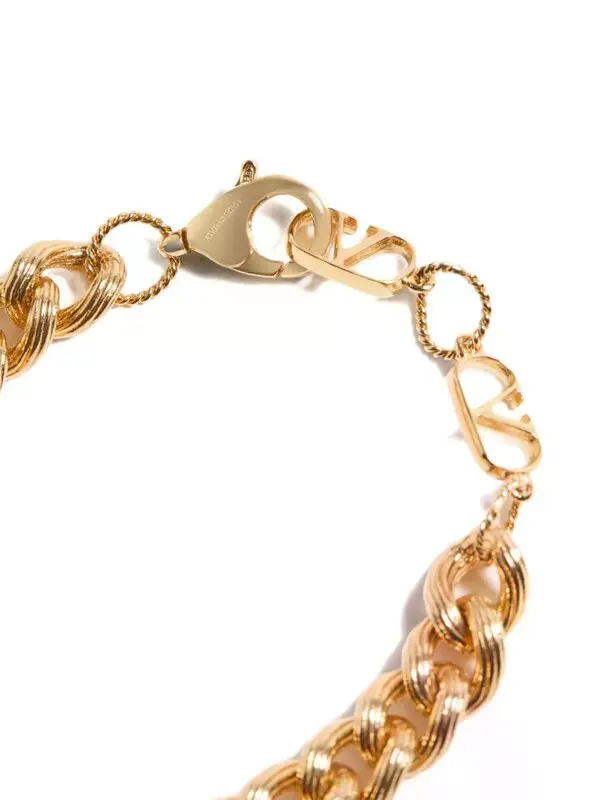 Valentino Garavani Heart Charm Chain Bracelet - Gold
