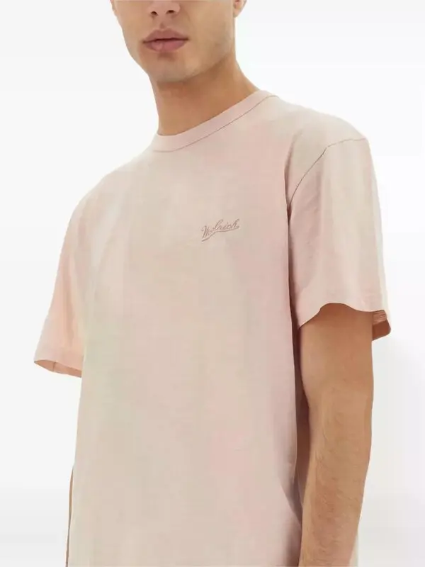 Woolrich Embroidered Logo T-shirt - Pink