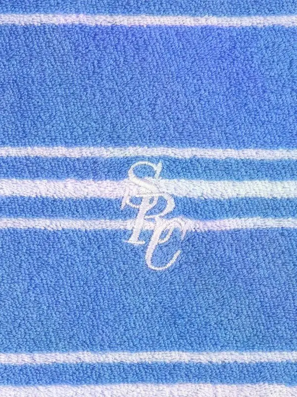 SPORTY & RICH Striped Shorts - Blue