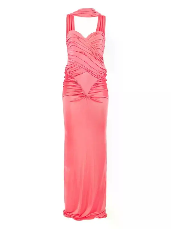 THE NEW ARRIVALS ILKYAZ OZEL Off-shoulder Dress - Pink