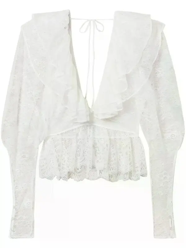 TWINSET Woven Blouse - 00282 White Snow