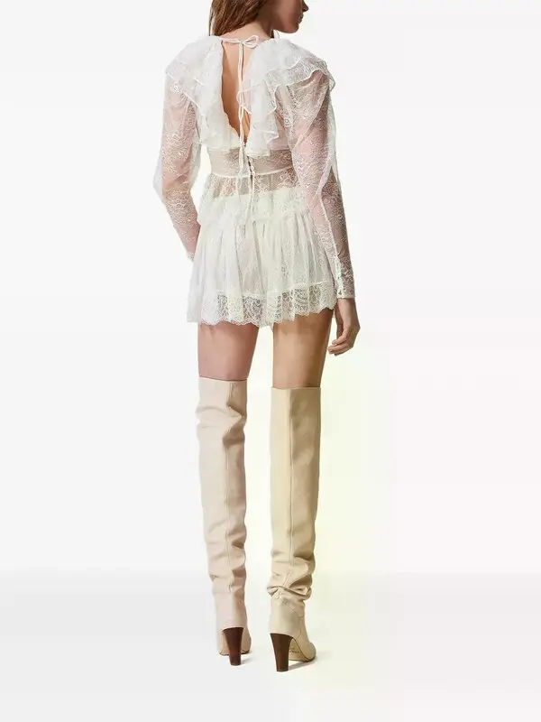 TWINSET Giglio Lace Blouse With Ruffles