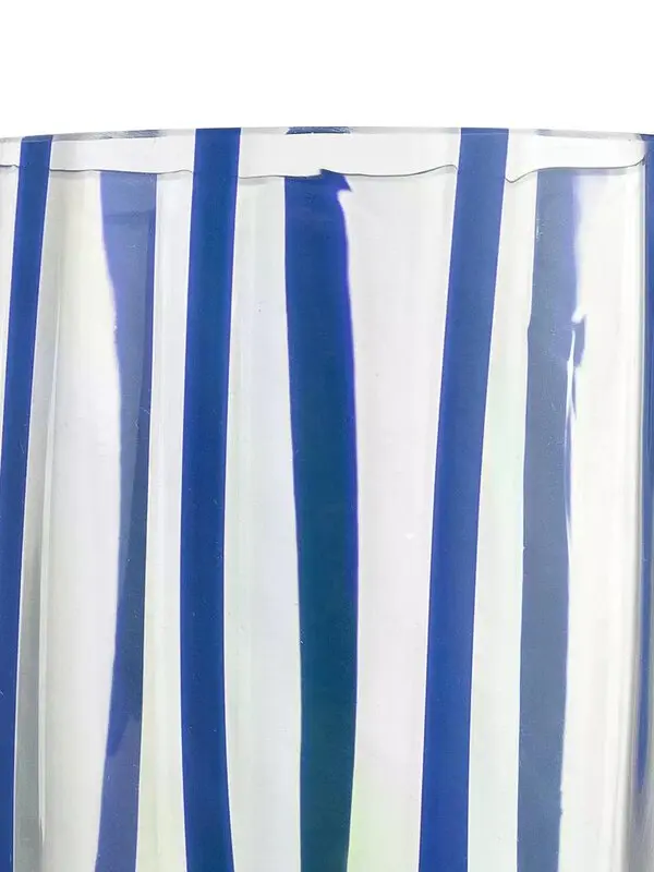 NASONMORETTI Cyrcus Striped Glass Tumbler - Blue