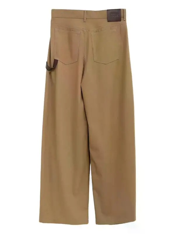 Loewe Logo-patch Trousers - Neutrals