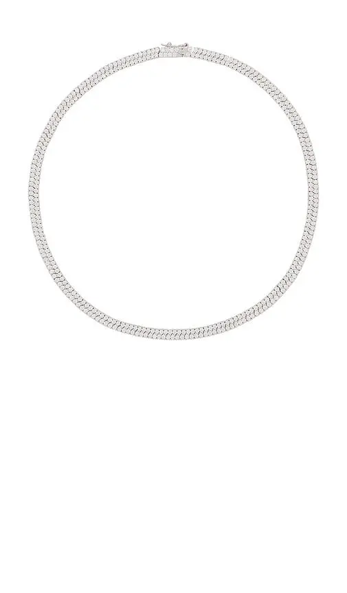 Lili Claspe Rosaline Tennis Necklace - Silver