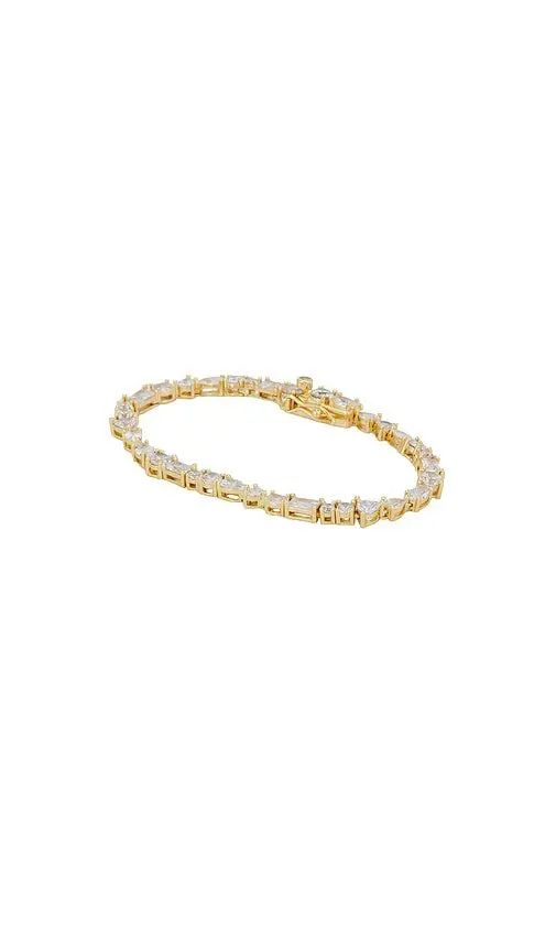 Lili Claspe Mavis Tennis Bracelet - Gold
