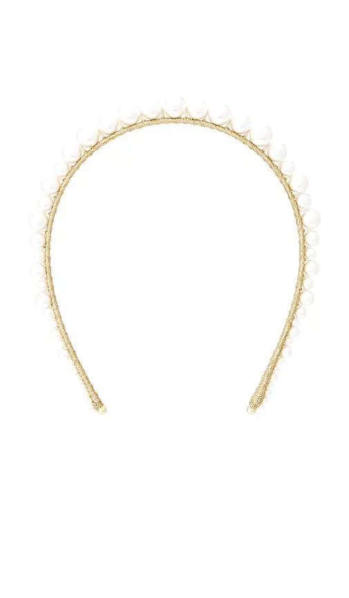 JENNIFER BEHR Belladonna Headband - Pearl