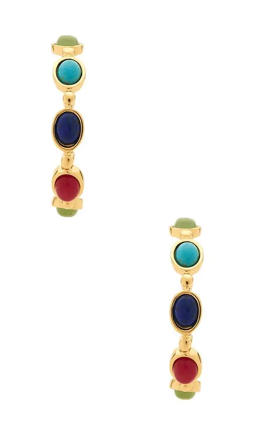 PETIT MOMENTS Large Bari Hoop Earrings - Multi