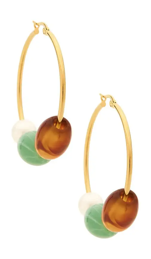 PETIT MOMENTS Drift Hoop Earrings - Waterproof & Multi