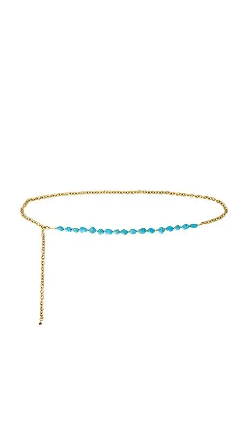 PETIT MOMENTS Chain Belt - Turquoise