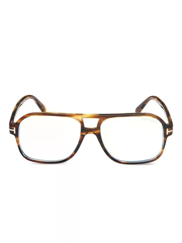 TOM FORD Square-frame Glasses - Brown