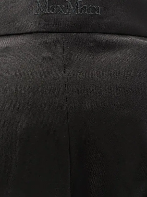 Max Mara Virgin Wool Trousers - Black