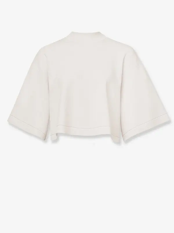 Alaïa Cropped Cotton-blend Top