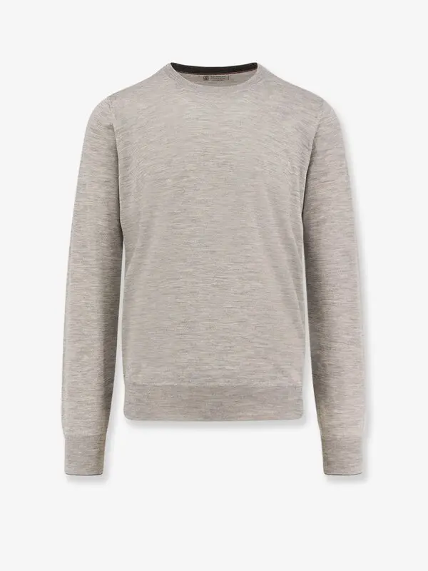 Brunello Cucinelli Cashmere And Silk Sweater - Grey
