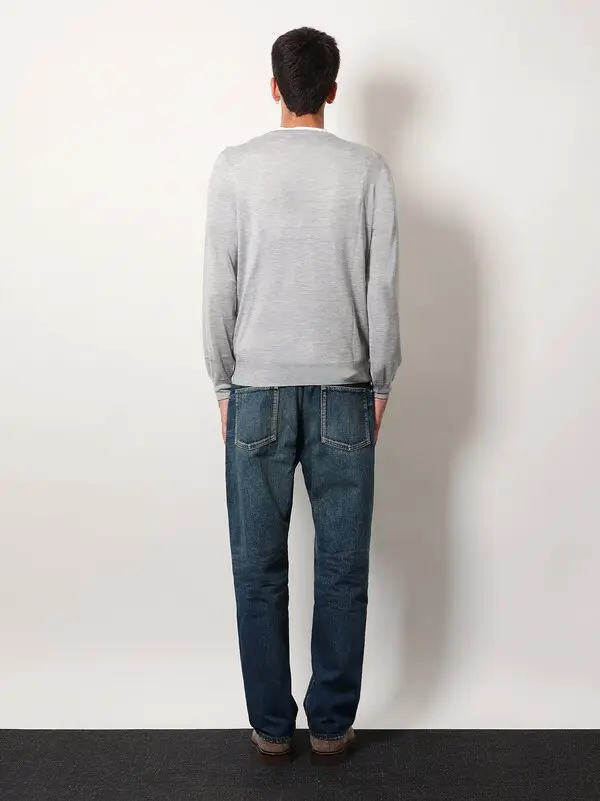 Brunello Cucinelli Cashmere And Silk Sweater - Grey