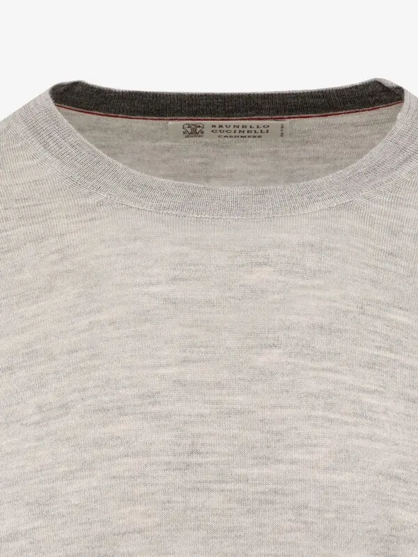 Brunello Cucinelli Cashmere And Silk Sweater - Grey