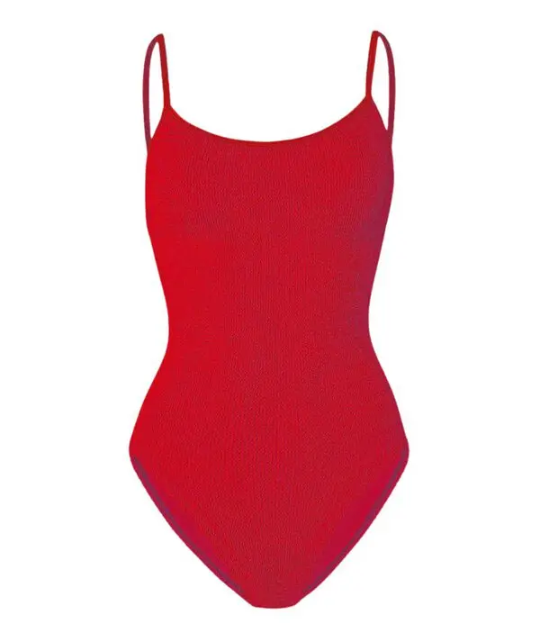 Hunza G Pamela One Piece Swimsuit - Red