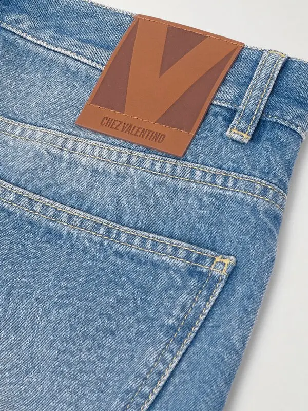 Valentino Garavani Mid-rise Straight-leg Jeans
