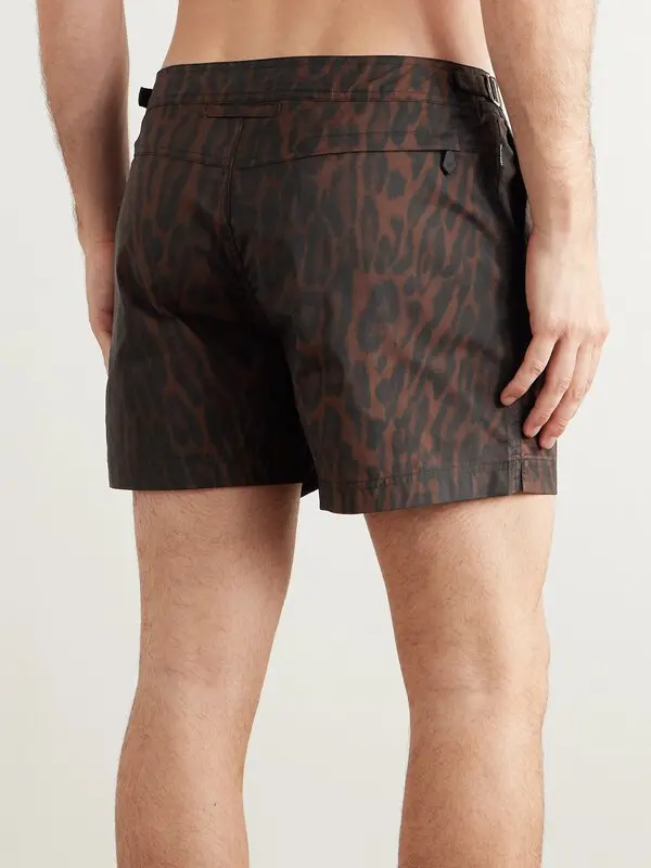 TOM FORD Ocelot-print Swim Shorts